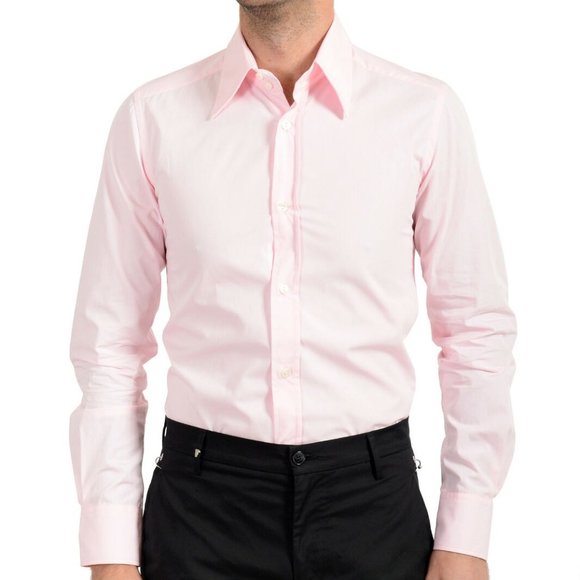 Dolce & Gabbana | Shirts | Dolce Gabbana Mens Pink Button Down Dress ...